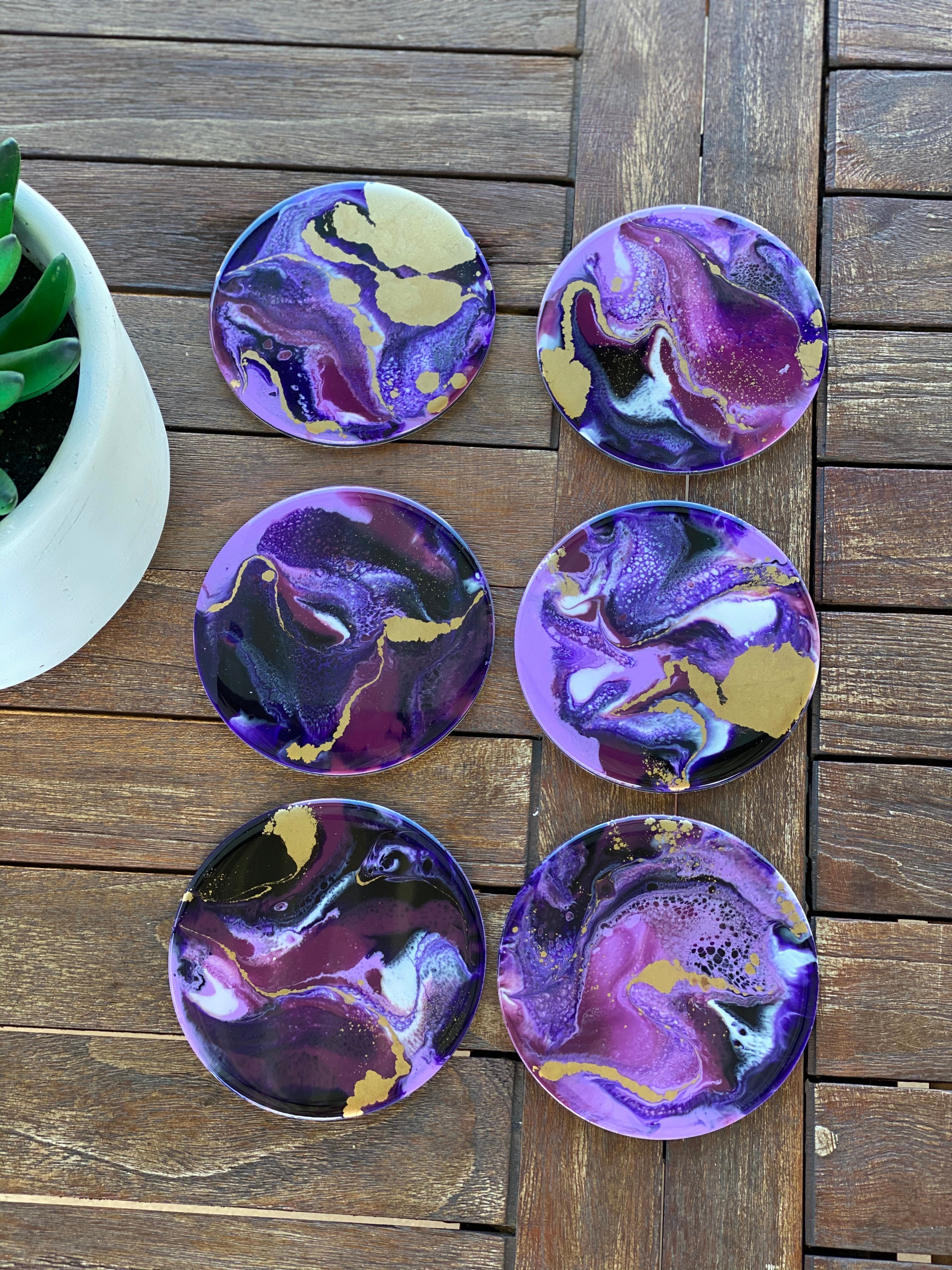 Resin Coasters - PRE ORDER – Eclectic Creative Designs